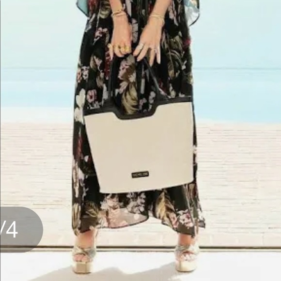 Rachel Zoe | Bags | Rachel Zoe Leather Trimmed Curateur 22 Tote | Poshmark